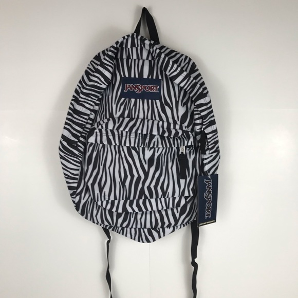 Jansport | Bags | New Jansport Two Pocket Zebra Stripe Backpack | Poshmark